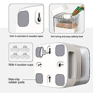 PARATO Dog Puzzle Toys, Interactive Dog Toys, Automatic Dog Feeder for IQ Training & Mental Enrichment, Automatic Dogs Food Dispenser Puzzle Feeder for Small Medium Large Dogs Square