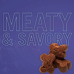 Three Dog Bakery Soft Baked Grain Free Meaty Woofers, Chicken and Apple Flavor, Premium Treats for Dogs, Brown, 1.62 Pound (Pack of 1)