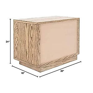 Safavieh Couture Home Collection Holt Brown 3-Drawer Nightstand