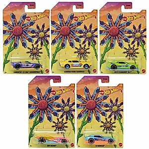 Hot Wheels 2022 Easter Spring Complete Set of 5 Diecast Vehicles