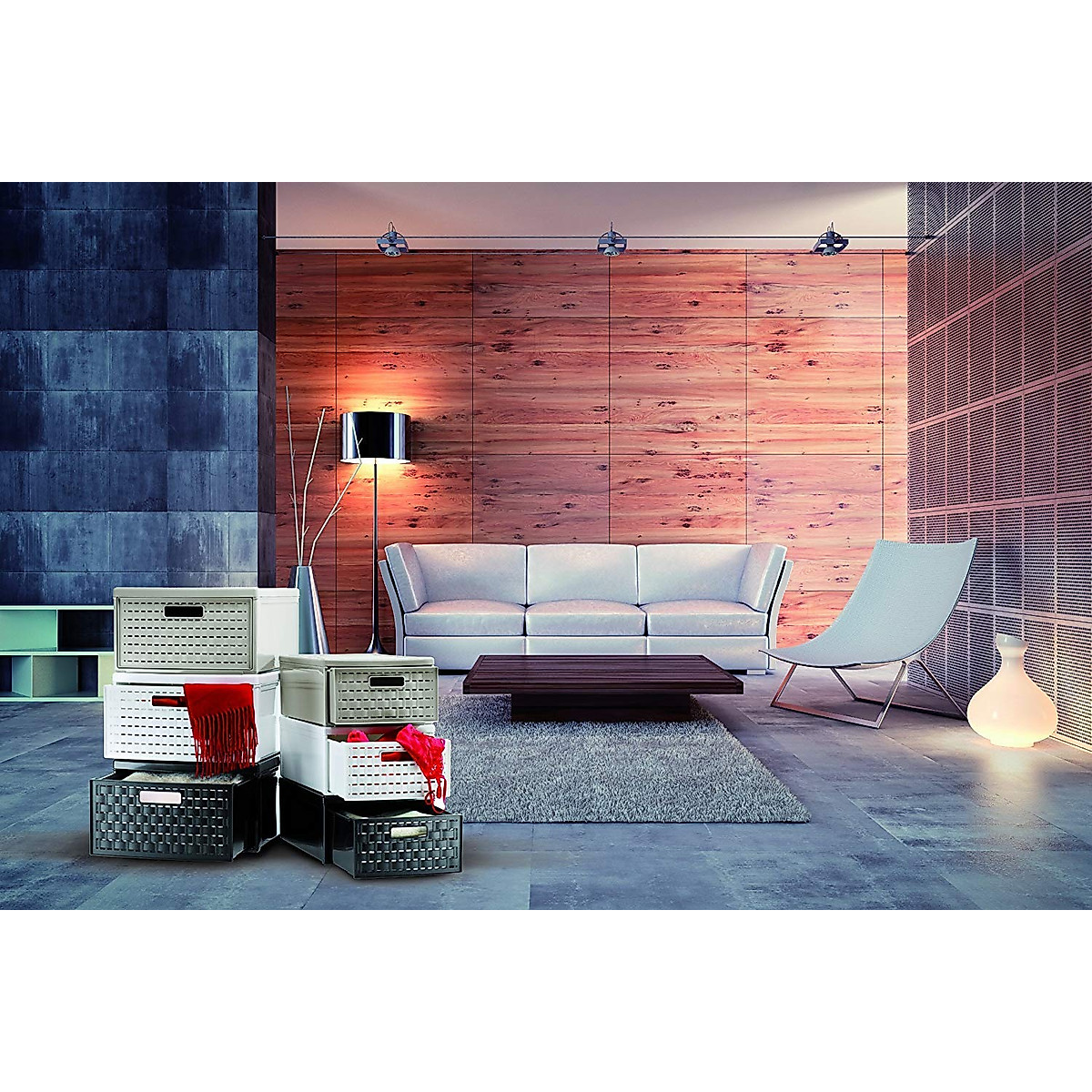 Rotho "Country Drawer Box Big, Cappucino-Brown