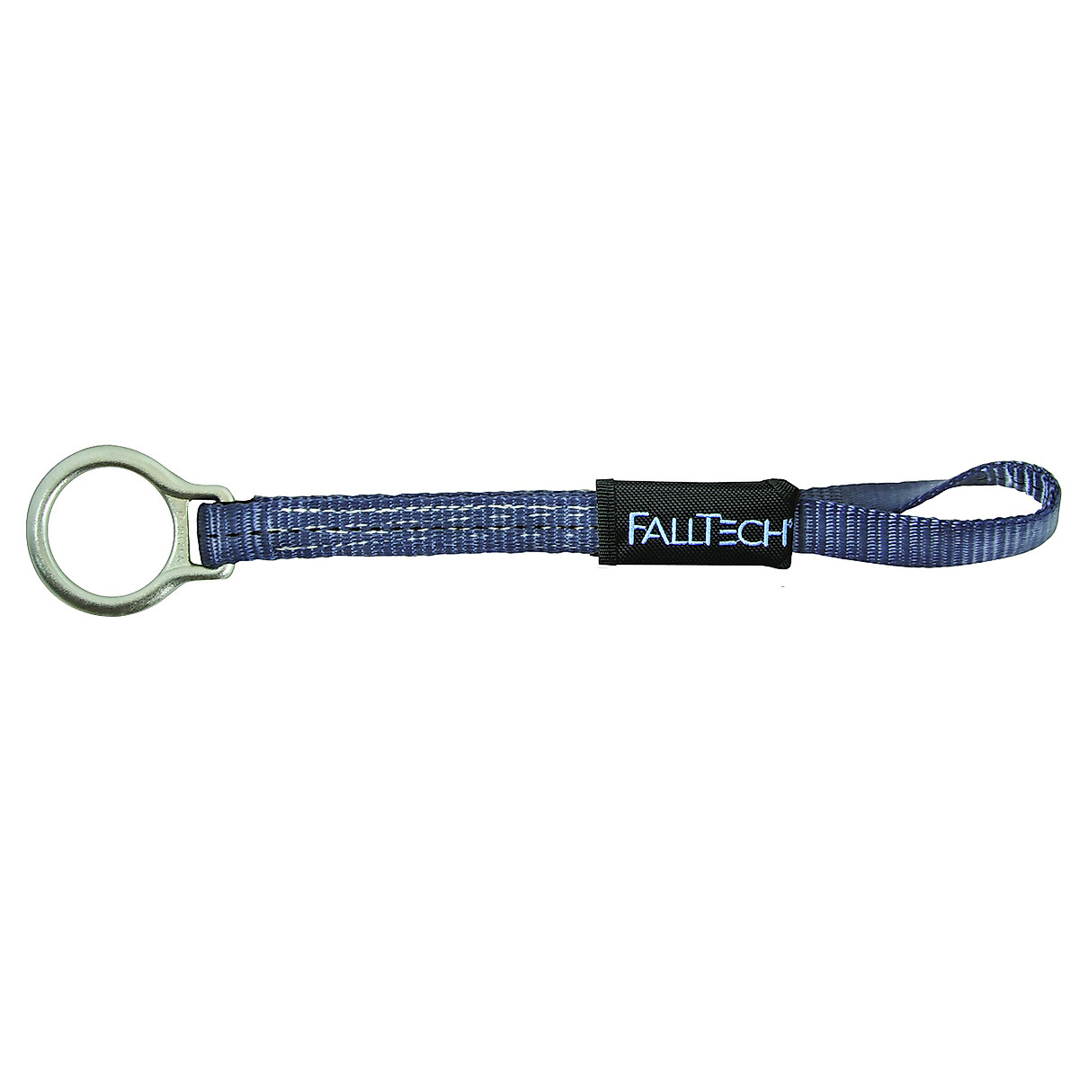 FallTech 8366L D-Ring Extender - Web with Choking Loop and D-Ring, 18", Blue
