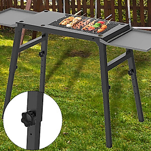 Boyistar Blackstone Stand Screws Replacement for Blackstone 17" & 22" Griddle Stand, Adjustable Height with Storage Mesh Bag, Set of 6