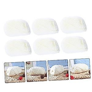 Knitting Wool 10 Rolls Milk Cotton Yarn Yarn Macrame Rope Milk Cotton for DIY Hand Knitting Yarn Crochet Yarn Yarn Ball Self Made White Wool Knitting Crochet Yarn