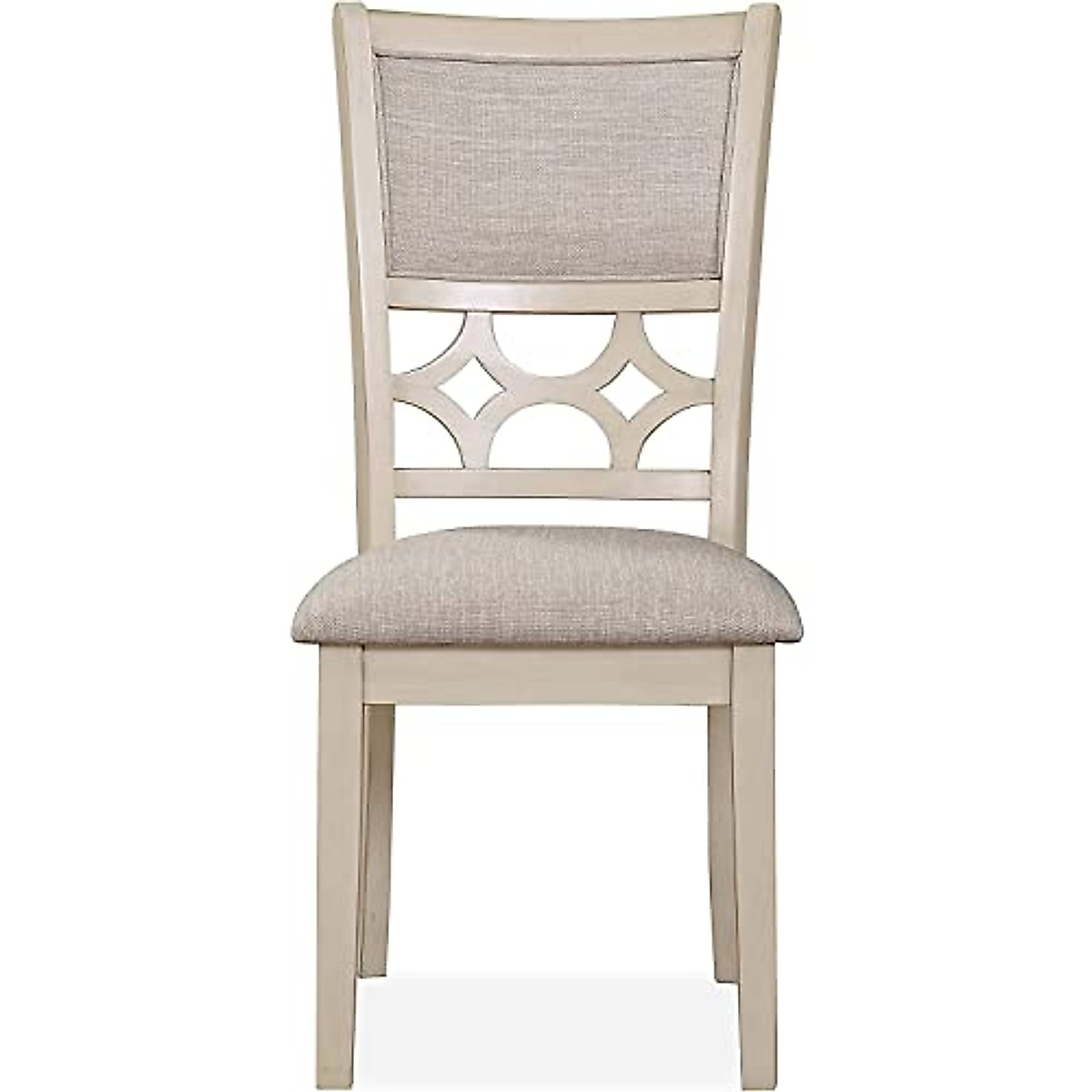 New Classic Furniture Mitchell 5-Piece Dining Set with 1 Table and 4 Chairs, Bisque/Brown