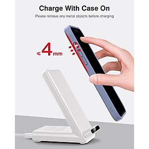 Wireless Charging Station,3 in 1 Wireless Charging Stand Made for Apple Watch Ultra 9 8 7 6 SE 5 4 3,Fast Wireless Charger Made for iPhone 15/Plus/Pro Max/14/13/12/11/X,for AirPods Pro(with Adapter)