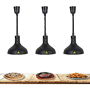 Heat Lamp Food Warmer Professional Heat Pendant Light, Used to Keep Food Warm Retractable Food Heating Lamp 3-Pack 220V 250W