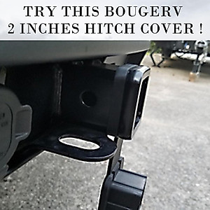 Jawmoy 1 PC Trailer Hitch Cover Tube Cover, Trailer Hitch Cover Tube Plug Insert, Receiver Tube Hitch Plug, Car Exterior Accessories, for RV, SUV, Cars (American Flag Silver)