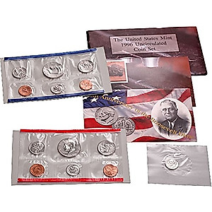 1996 - U.S. Mint Set - 11 coin set.With Special West Point Dime Uncirculated
