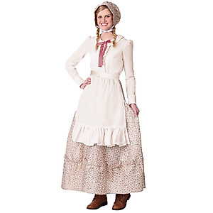 Fun Costumes Pioneer Woman Costume, Bonnet, Apron, Small
