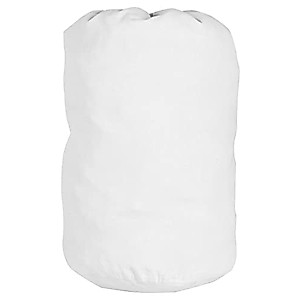 Accent Home Cotton Canvas Laundry Bags With Drawstring 2 Pack LARGE Travel Storage Bags 15" x 28", Heavy Duty Multi Use | Washable Dirty Clothes Organizer | Easy Fits a Laundry Hamper Mesh Basket