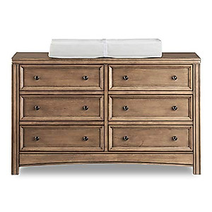 Sealy Soybean Comfort 3-Sided Waterproof Contoured Baby Diaper Changing Pad for Dresser or Changing Table - White, 32” x 16”