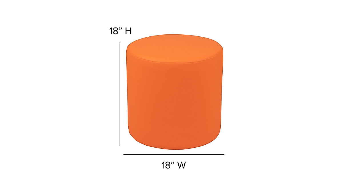Flash Furniture Nicholas Flexible Circle Seating - Orange
