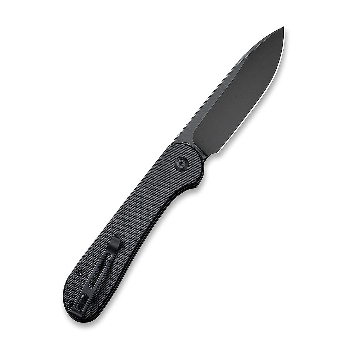 CIVIVI Pocket Folding Knife with 3.47" 14C28N Blade G10 Handle, Button Lock Elementum Knife for EDC C2103A (Black)