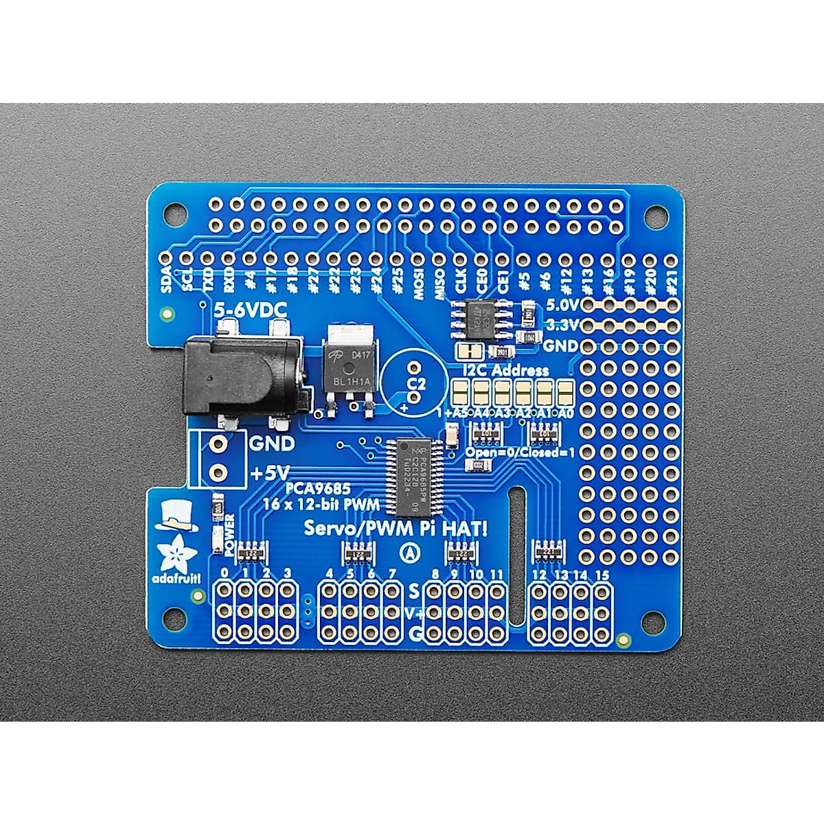 2327 - Raspberry Pi PWM Servo Hat Development Board