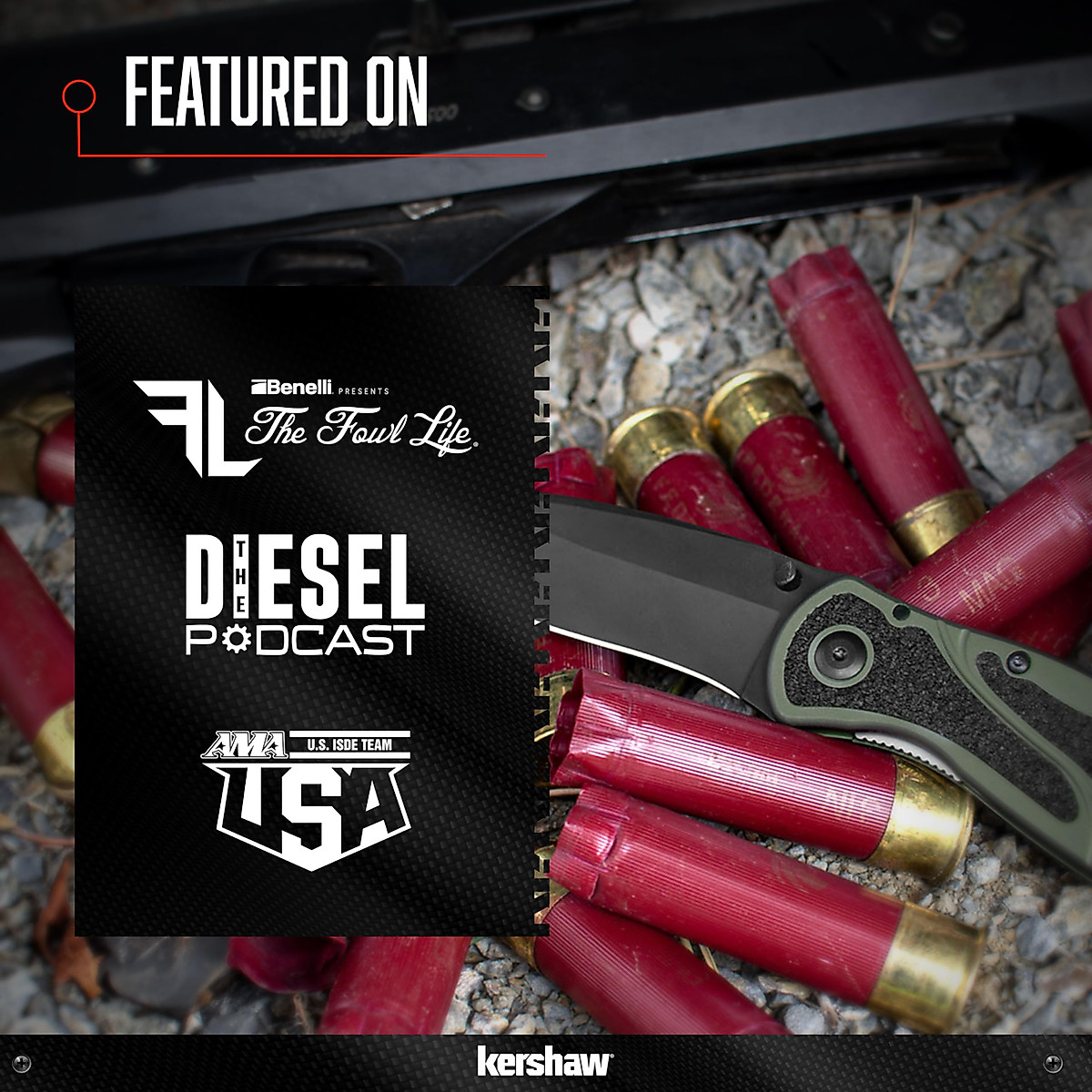 Kershaw Blur Olive and Black Pocket Knife, 3.4” Stainless Steel Blade with Assisted Opening, Olive Aluminum Handle with Deep-Carry Pocketclip, Small Folding Knife