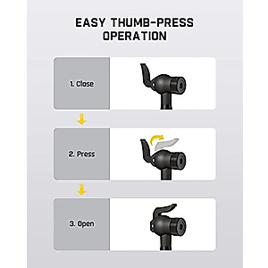 Fanttik Air Pump Hose Adapter, Extension Hose for Schrader and Presta Valve, 19.96'' Locking Tire Chuck Tube, VG8/8V1 Screw Thread Connection, Tire Inflator Universal, Suit for Car, Motorcycle, Bike