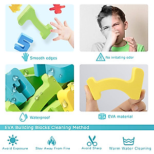 kindersee Math Foam Blocks Educational Toys, Including Math Manipulatives, Balanced Stacking, Memory Training, Unique Number Blocks for Math, Ages 3 and up as Gifts, Party Games, Education