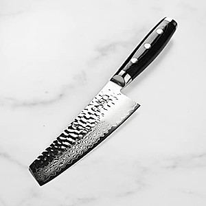 Enso HD 5.5" Prep Knife - Made in Japan - VG10 Hammered Damascus Stainless Steel Utility Knife