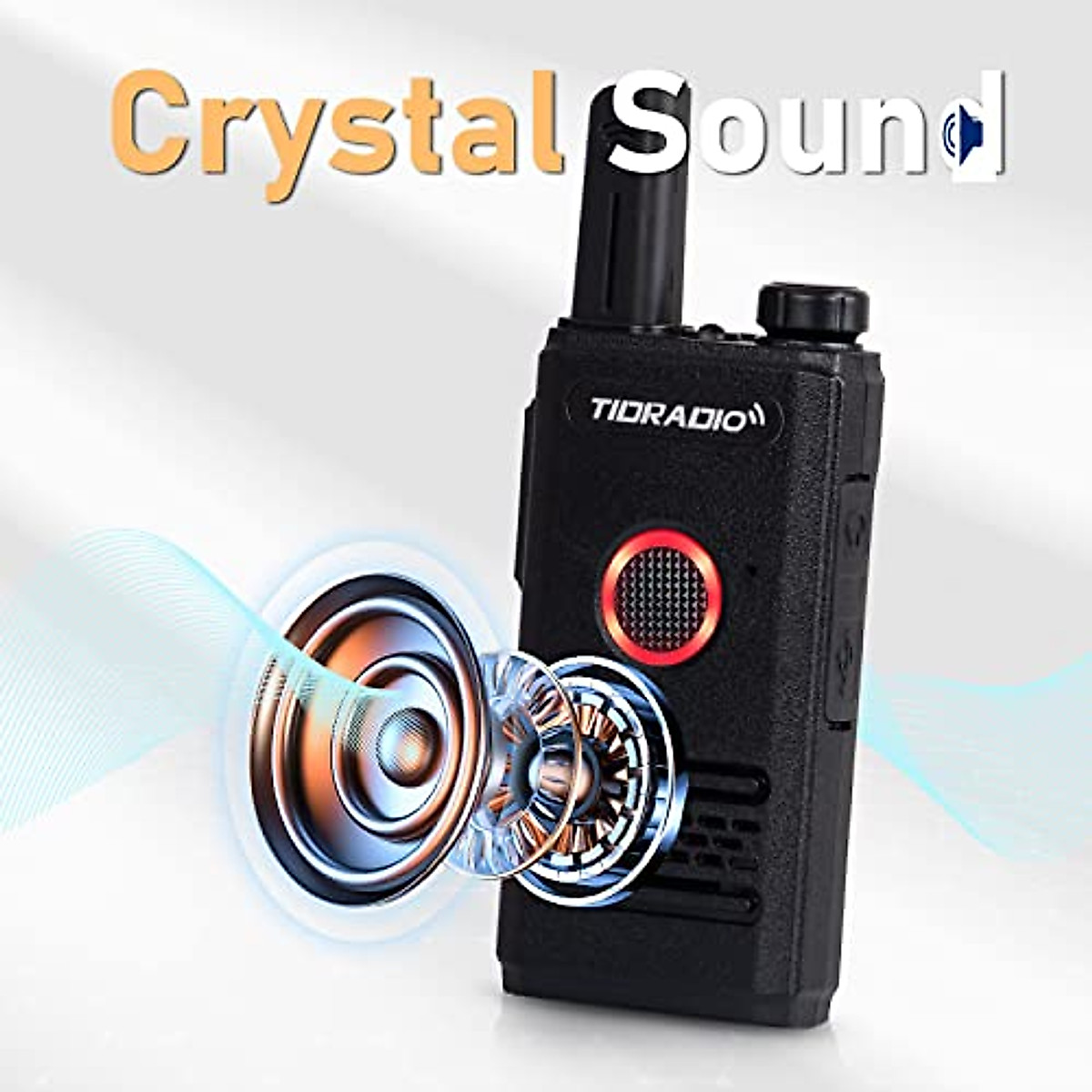 TIDRADIO Walkie Talkies for Adults Two Way Radios Long Range,10 Pack,22 Channels,Dual PTT for Manufacturing Restaurant Business Commercial Hunting Hiking Healthcare