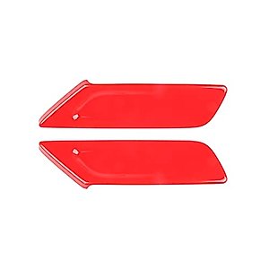 ABS Side Scuttle Lamp Light Pattern Fender Cap Case Cover Compatible with Mini Cooper F54 Clubman 2014+ (Red Color)