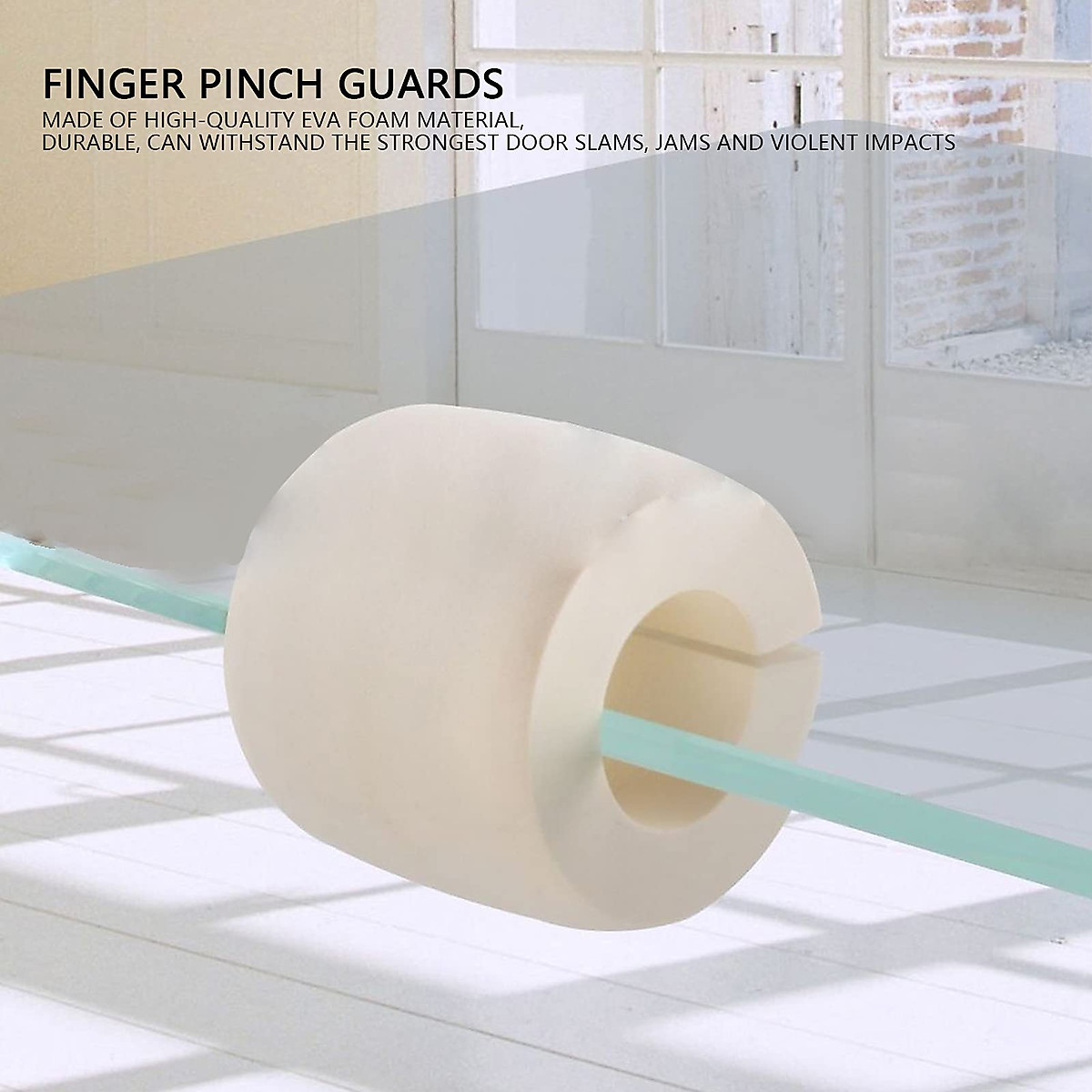 Zerodis Door Pinch Guards, Foam Baby Safety Door Stopper for Fingers Injuries Prevents Avoid Child Pet from Getting Locked in Room Fits Any Door