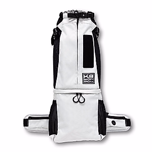 K9 Sport Sack Knavigate Light Grey Backpack Dog Carrier, 11" L X 11" W X 22" H, X-Small, Gray