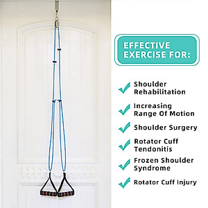 Fanwer Shoulder Pulley - Pulleys for Shoulder Rehab Over Door & Shoulder Pulley for Physical Therapy - Exercise Pulleys for Shoulder Alleviate Shoulder Pain and Recovery