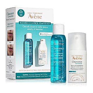Avene Cleanance Blemish Control Starter kit for oily, blemish prone skin, acne regimen