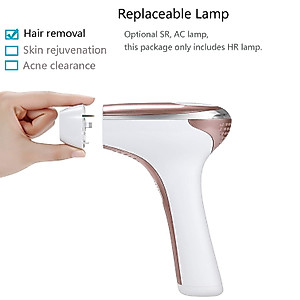 IPL Hair Removal for Women, MiSMON Permanent Laser Hair Removal Device for Body, Bikini, Safe Home Use Professional Intense Pulsed Light Hair Removal System, 300,000 Flashes with Safe Skin Tone Sensor