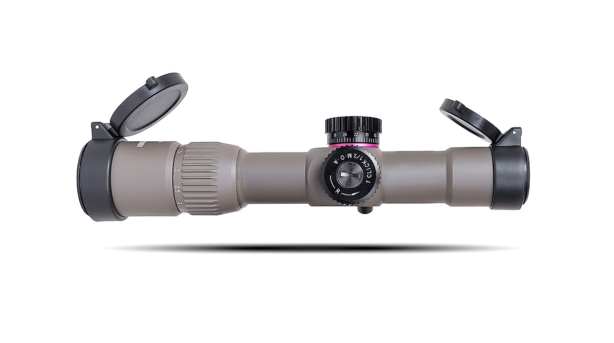 Monstrum G2 1-4x24 FFP Rifle Scope with Mount - Flat Dark Earth