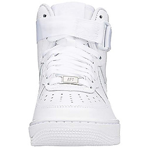Nike Women's AIR Force 1 HIGH Casual Shoes (7, White/White/White)