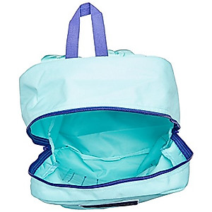 JanSport Womens Classic Mainstream Overexposed Backpack - Aqua Dash/Violet Purple / 16.7"H X 13"W X 8.5"D