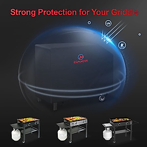 Comnova Griddle Cover for Blackstone Griddle 28 Inch - 600D Flat Top Griddle Cover for Blackstone 28" Single Shelf Griddle Heavy Duty Waterproof, Outdoor Cover for Blackstone 1517, Tailgater and More