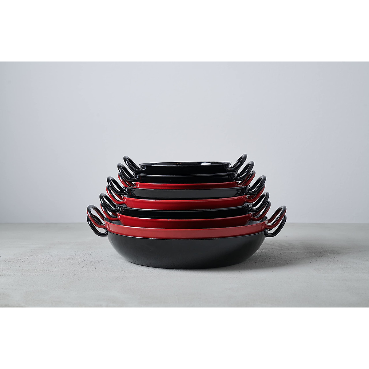 Riess, 0600-022, Gourmet pan 20, Classic - SCHWARZEMAILLE, Diameter 20 cm, Height 5.2 cm, Enamel, Black, Induction