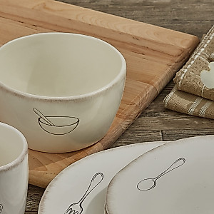 Park Designs Villager Cereal Bowl Cream Set of 4