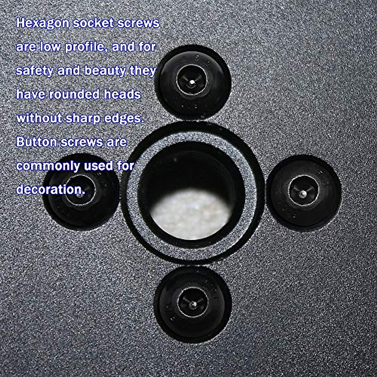 FullerKreg M4-0.7 x 6mm Button Head Socket Cap Screw, ISO 7380 Hex Drive, Class 10.9, Black Oxide Finish, Alloy Steel (Pkg of 100)