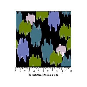 Rwraps Blue Abstract Allay Pain Gloss Vinyl Film Wrap 59in x 6in W/Application Card Vinyl Vehicle Car Film Sheet Roll