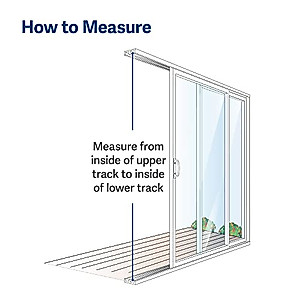 PetSafe 1-Piece Sliding Glass Pet Door for Dogs & Cats - Adjustable Height 75 7/8" to 80 11/16"- Large, White, No-Cut Install, Aluminum Patio Panel Insert, Great for Renters or Seasonal Installation