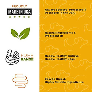 Gobble! 6-Inch Turkey Tendon for Dogs, Made in USA, 6 oz. (170g) Reseal Value Bags, All-Natural Hypoallergenic Dog Chew Treat |Sourced, Processed & Packaged in The USA | (Sticks (22-25 Pieces))