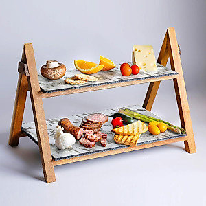 Qusay Marble Drawer and Shelf Liner for Kitchen Cabinet, Non-Adhesive Shelf Liner Non-Slip Reusable Strong Grip Shelf Fridge Liner Easy to Use for Kitchen, Drawers, Shelves, Cabinets(12IN x 9.8FT)