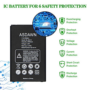ASDAWN for LG K10 Battery Replacement, LG BL-45A1H Battery for LG Premier LTE L61AL, LG K10 Premier L62VL, LG K420N K430N K425 K428 K428SG MS428 F670L F670K F670S Q10