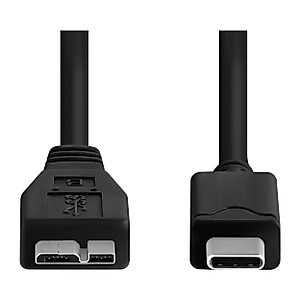 Vebner 20ft USB C to Micro B Cable - Extra Long USB Micro B to USB C - Extra Long USB C Micro B SuperSpeed Tethering Cable
