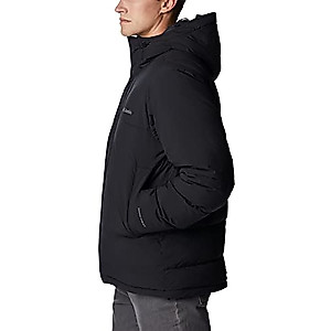Columbia Men's Aldercrest Down Hooded Jacket, Black, X-Large