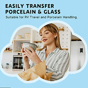 Aemygo 100 Pack Thick Felt Plate Dividers 3 Sizes China Dish Separators Protectors Soft Felt Plate Protectors for Protecting and Stacking Cookware Porcelain Glass Bowls Ceramics(5in, 7.5in, 10.5in)