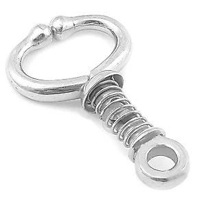 LAJA IMPORTS Stainless Steel Bull Cow Cattle Nose Ring Husbandry Accessory(Spring-Type)