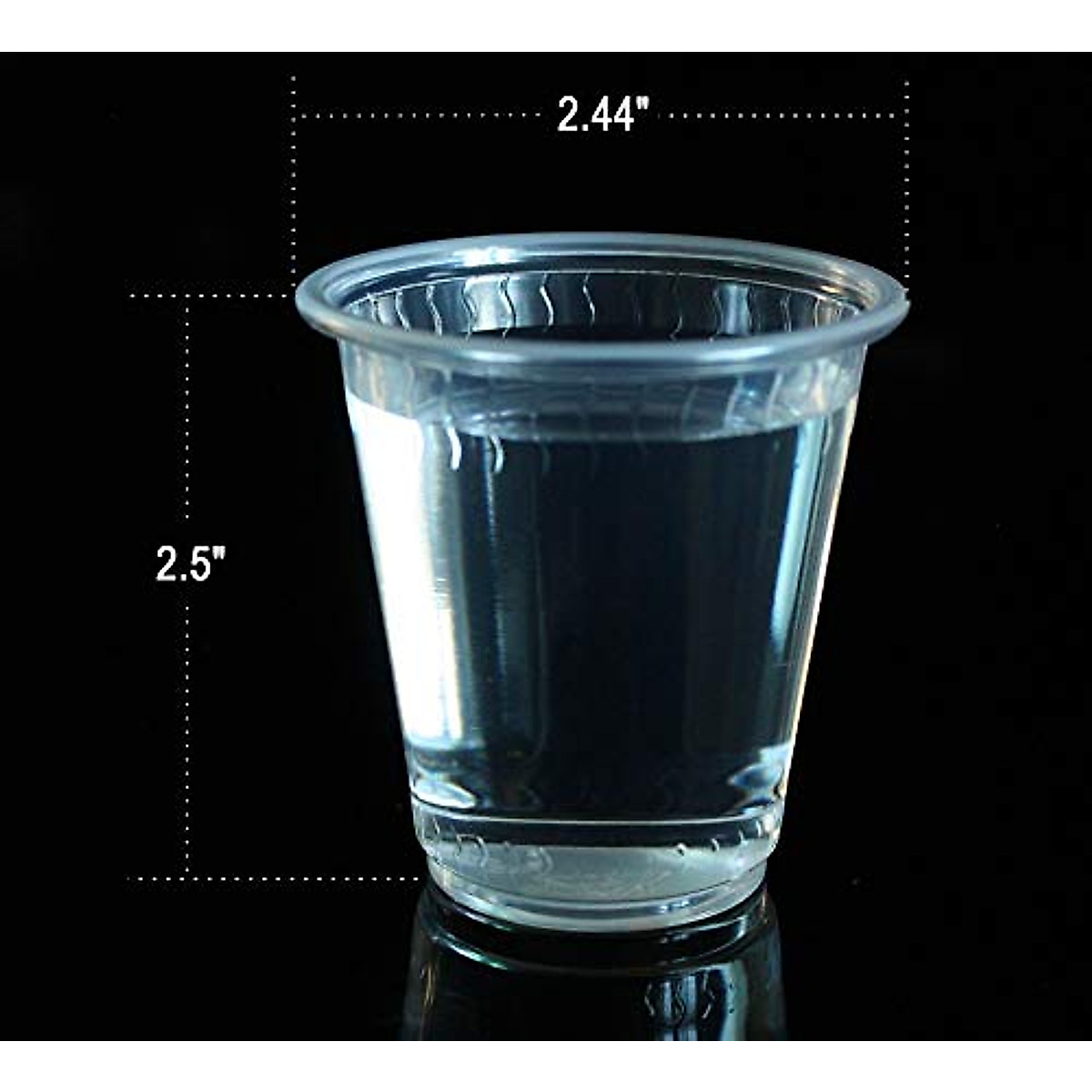 TashiBox 3oz Clear Disposable Cups (300)