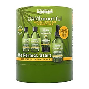 BAMBEAUTIFUL The Perfect Start Set – Proven to Help with The Reduction of Hair Loss & Promote Thicker, denser Hair in 90 Days When Used as Part of The Regime Including The Scalp Tonic.