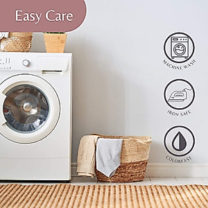 Superity Linen Fitted Sheet - 100% Cotton Crib Size Mattress Cover - Soft, Smooth, and Comfortable - 200 Thread Count - Bed Sheet Stretches to 7 inches for Snug Fit.