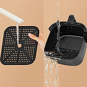 Air Fryer Oven 6 Quart Compact air fryers Oilless Oven 12-in-1 Nonstick and Dishwasher-Safe Basket , Exclusive Recipes, Tempered Glass Display, Customized Temp/Time,airfryer Nonstick Basket, Quiet, Fit for 1-5 People (6QT Air Fryer Black)